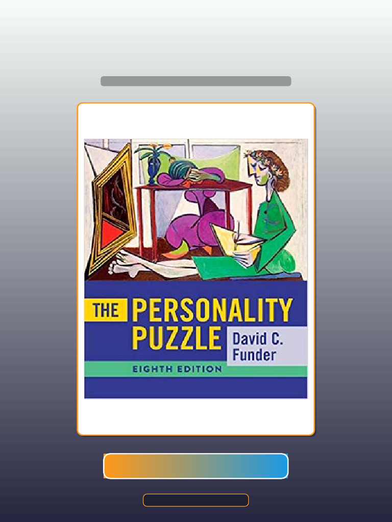 Test Bank for the Personality Puzzle 8th Edition by David C Funder ...