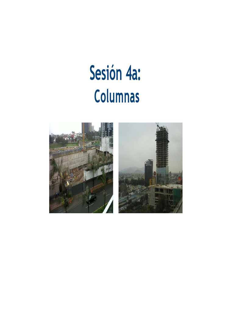 Tipos y Diseño de Columnas en Edificaciones | PDF | Columna | Hormigón