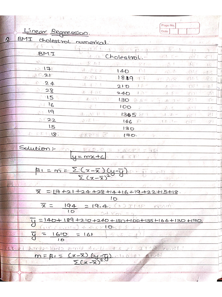 ML Numericals | PDF