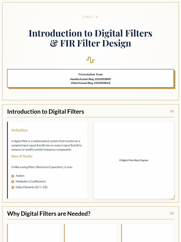 Introduction To Digital Filters (PR) | PDF