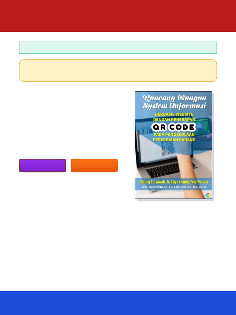 Sistem Informasi QR Code untuk Persediaan | PDF