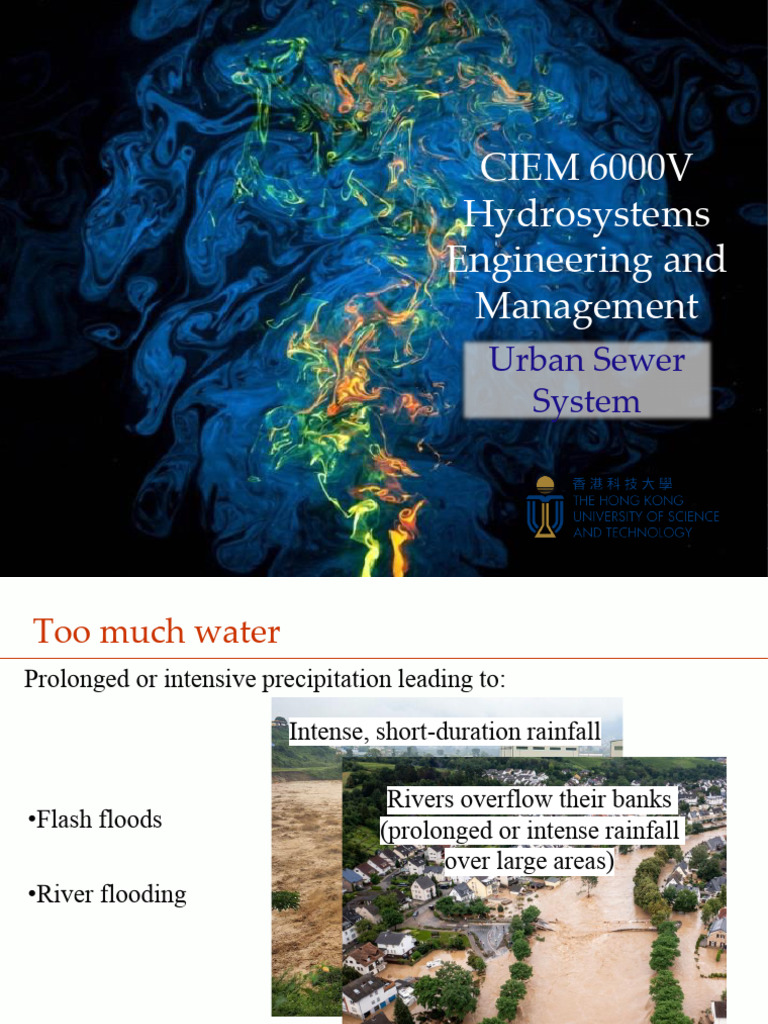 Lecture 5_Urban Sewer System (II) | PDF | Storm Drain | Sanitary Sewer