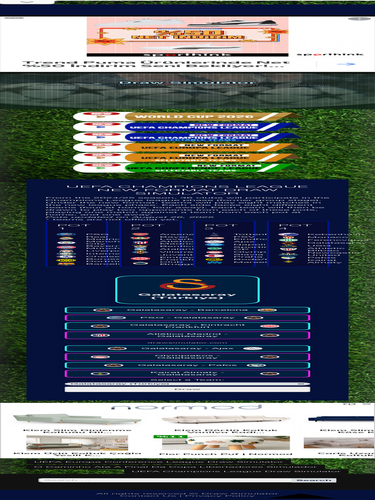 UEFA Champions League Draw Simulator | PDF | Uefa Champions League | Association Football