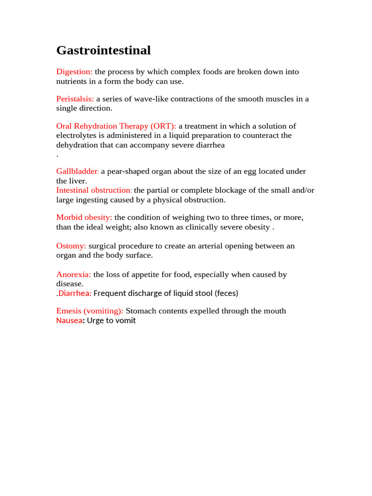 Common Gastrointestinal Disorders Explained | PDF