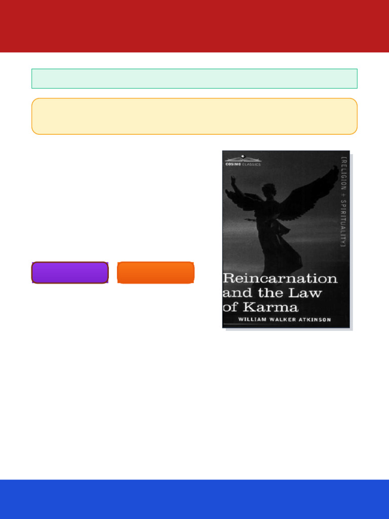 Reincarnation and the Law of Karma A Study of the Old New World ...