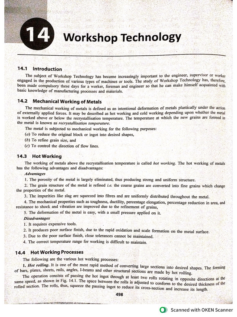 14 - Workshop Technology | PDF