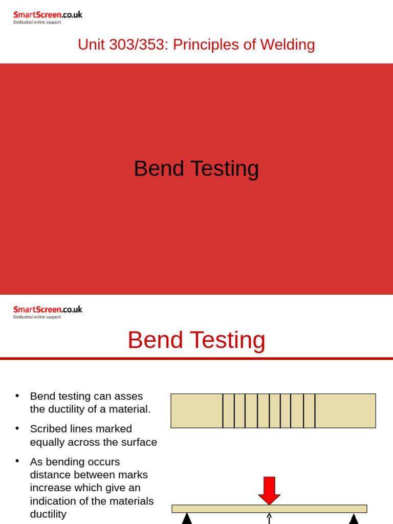 Bend Testing for Weld Ductility Assessment | PDF