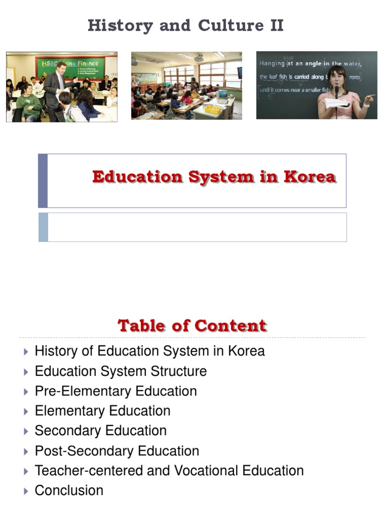 Education System in Korea | PDF | Secondary School | Students