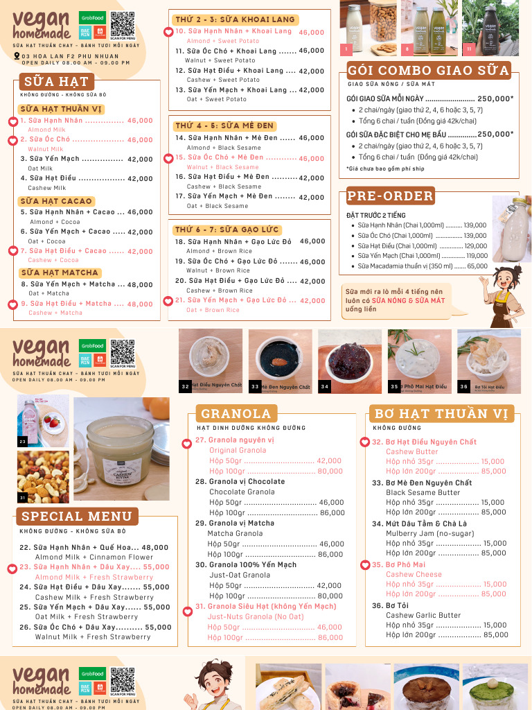 Vegan Homemade New Menu (65 × 40 CM) | PDF