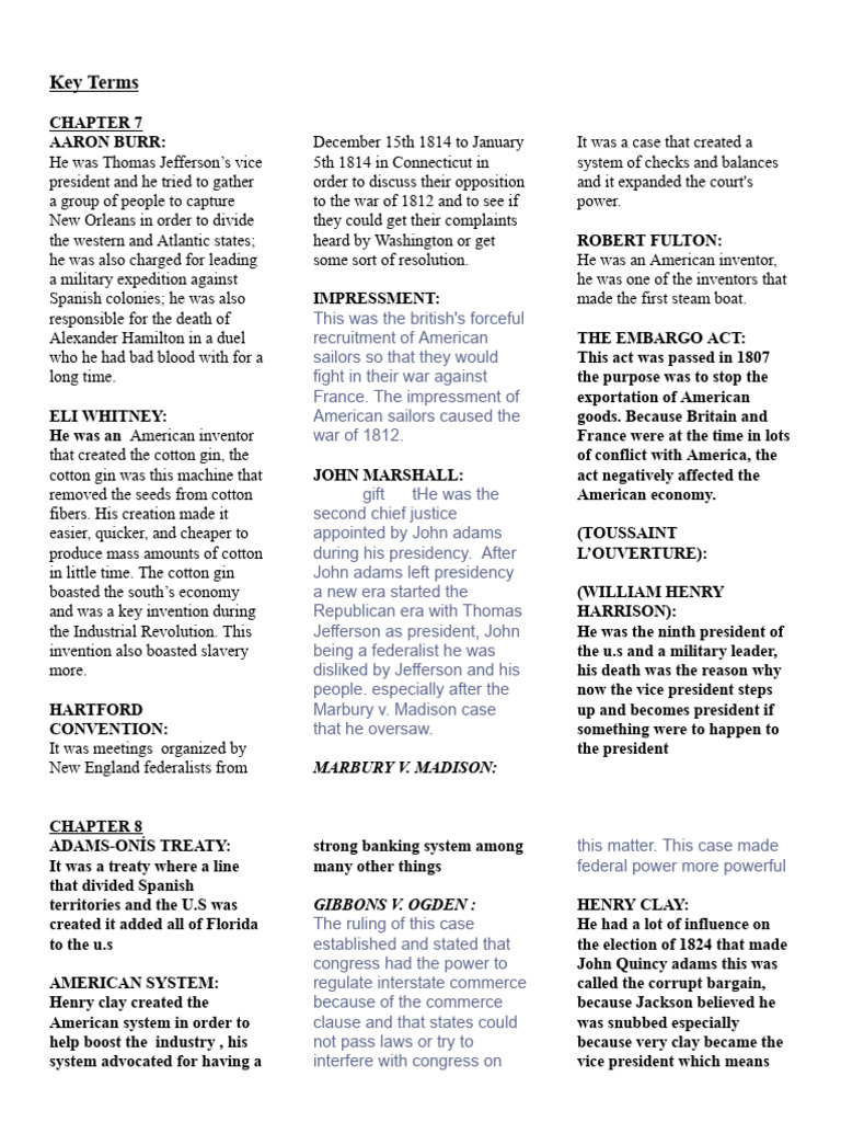 Period 4 HW Sheet | PDF | Andrew Jackson | Thomas Jefferson