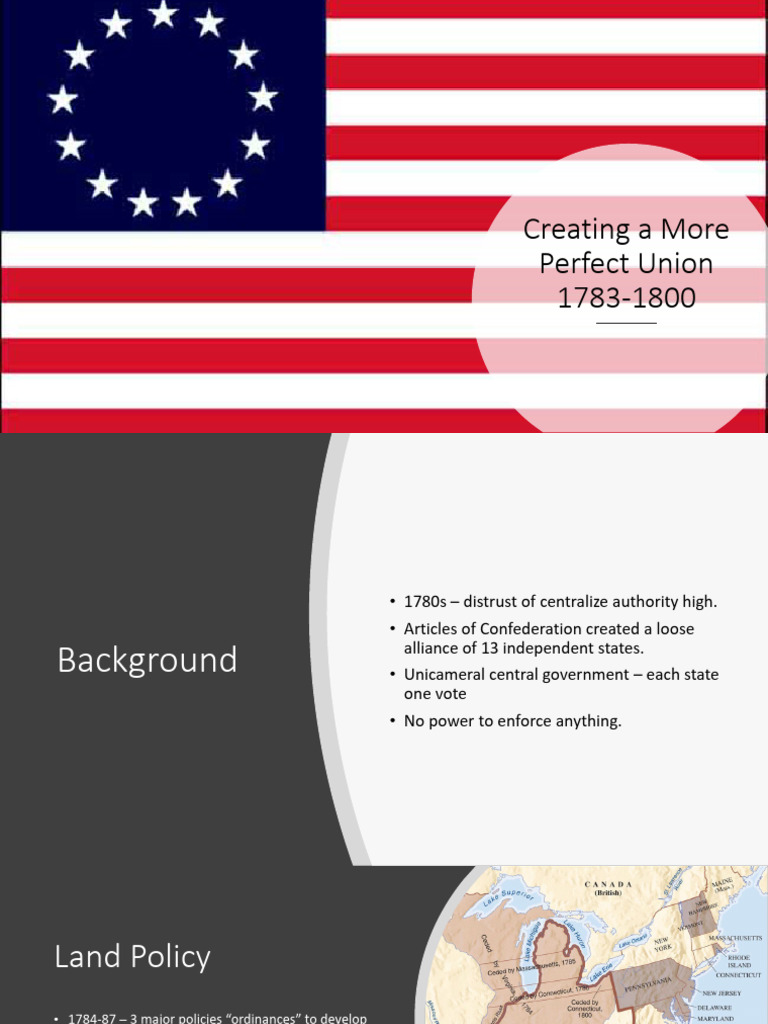 Creating A More Perfect Union 1783-1800 | PDF | James Madison ...