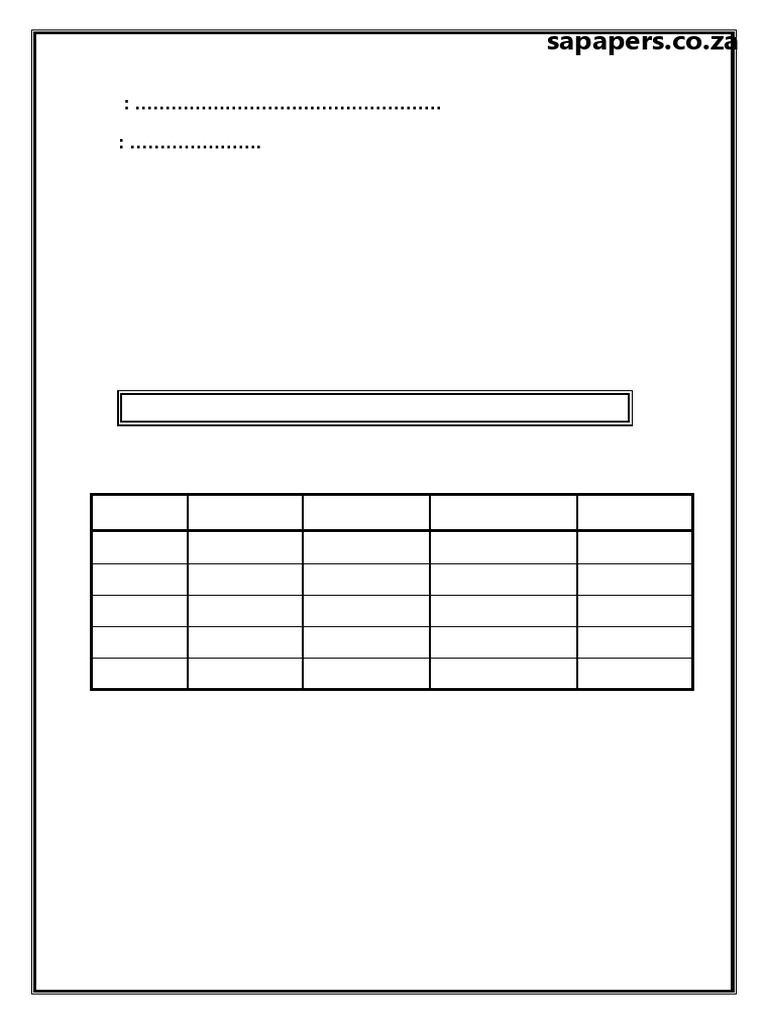 Accounting P2 GR 11 Exemplar Nov 2019 Answer Book Afr | PDF
