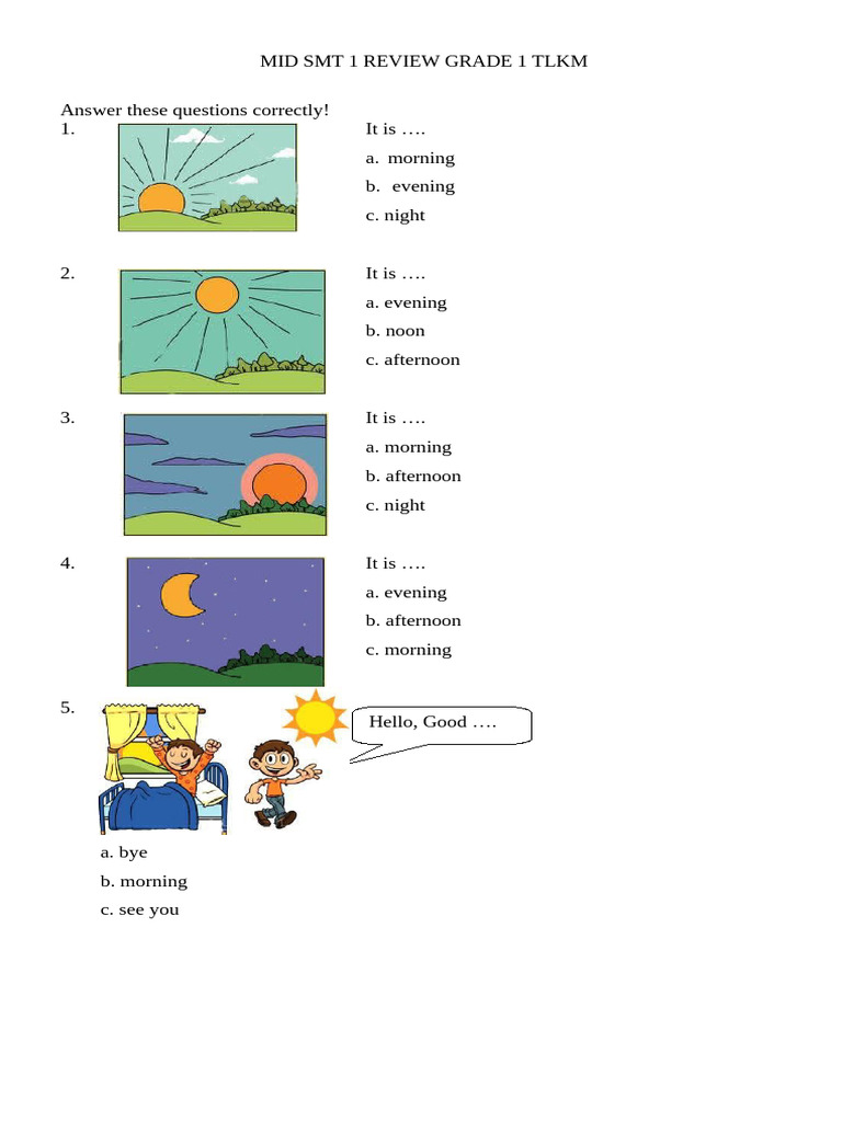 Eng Mid SMT 1 Grade 1 TLKM | PDF | Color | Chess Theory