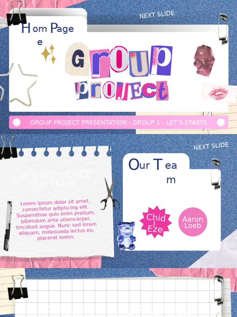 Blue and Pink Modern Y2K Group Project Presentation | PDF