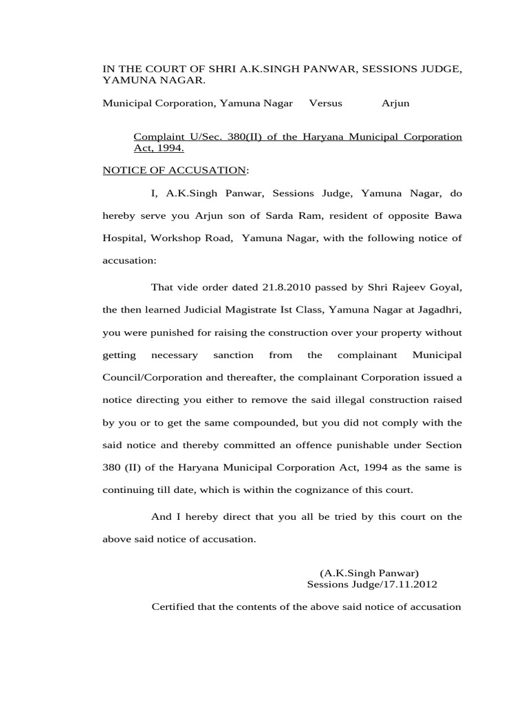 MC-380(II)-notice -6.3.12 | PDF | Government Institutions | Criminal ...