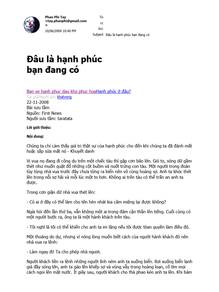 33 Dau La Hanh Phuc Ban Dang Co | PDF