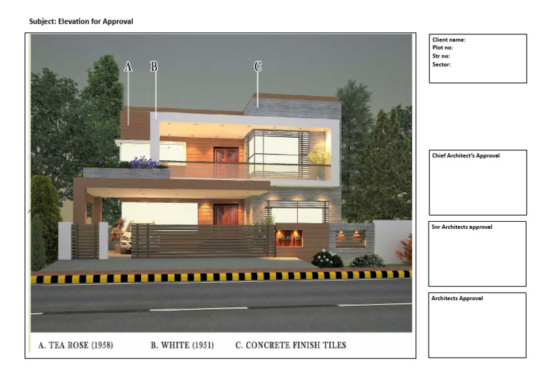 Elevation for Approval Sample | PDF