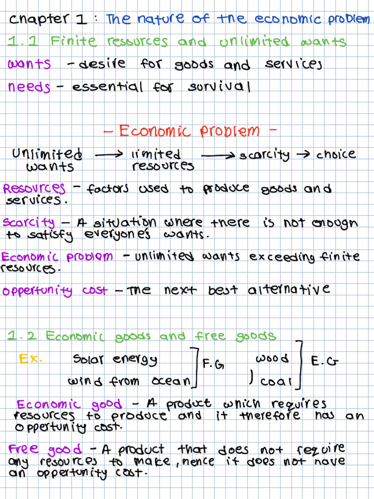 Basic Economic Problem | PDF