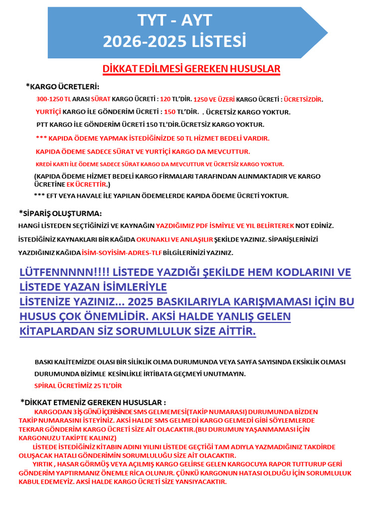 2026 YKS | PDF