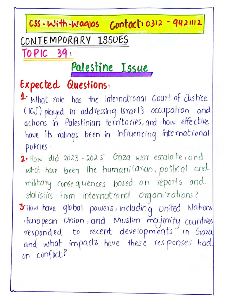 Contemporary Issues, Topic 39 | PDF