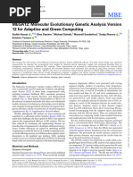 MEGA11: Enhanced Evolutionary Analysis Tool | PDF | Phylogenetic Tree ...