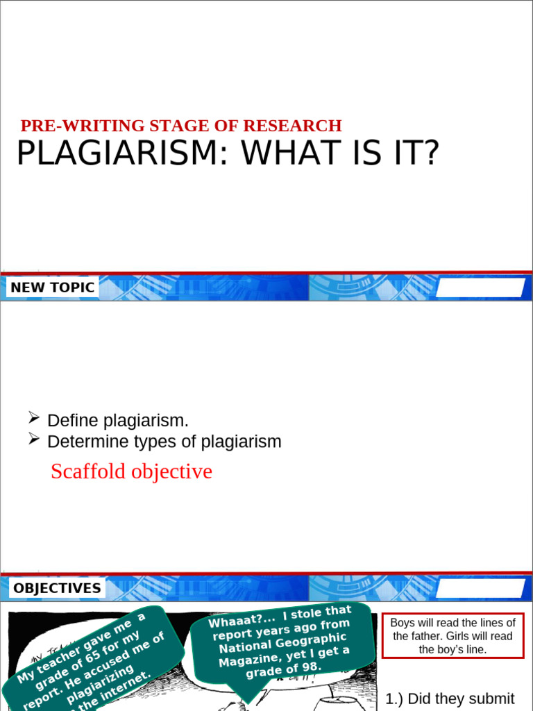 Lesson 1 Plagiarism Review | PDF | Plagiarism | Reading Comprehension