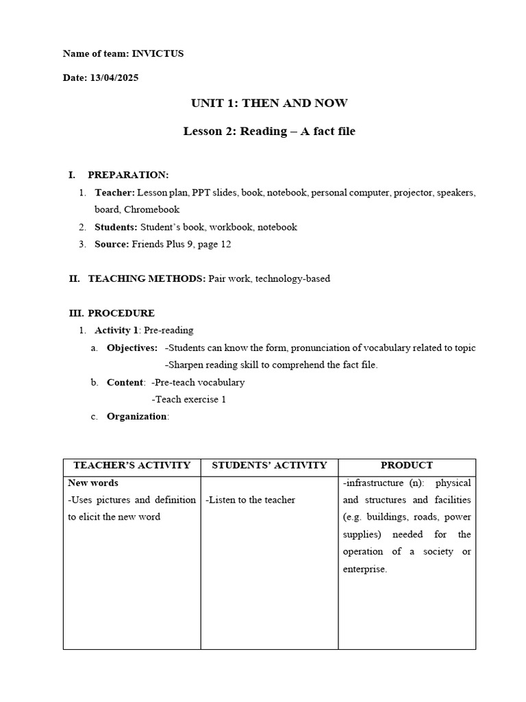 Teaching Reading Skills: INVICTUS Lessons | PDF | Learning | Human ...