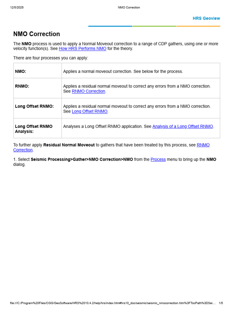 NMO Correction | PDF | Applied Mathematics
