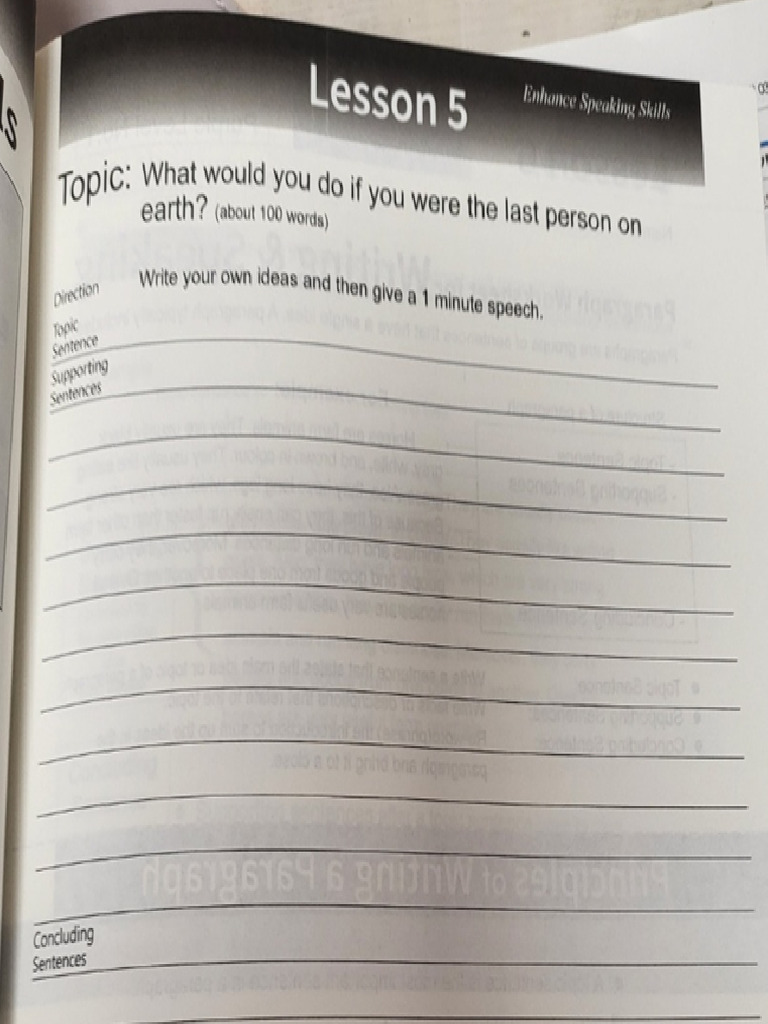 Lesson5 Worksheet | PDF