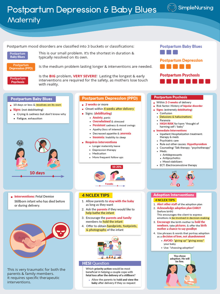 5.1 - Baby Blues & Postpartum Depression | PDF | Postpartum Depression ...