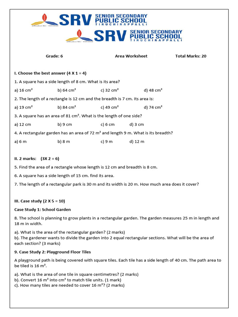 G6 - Area ws | PDF