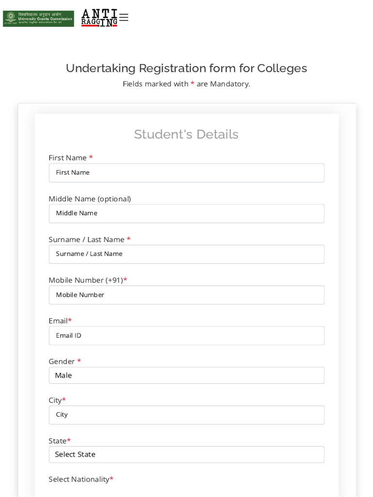 Anti Ragging _ Ragging in college _ Anti Ragging Affidavit | PDF
