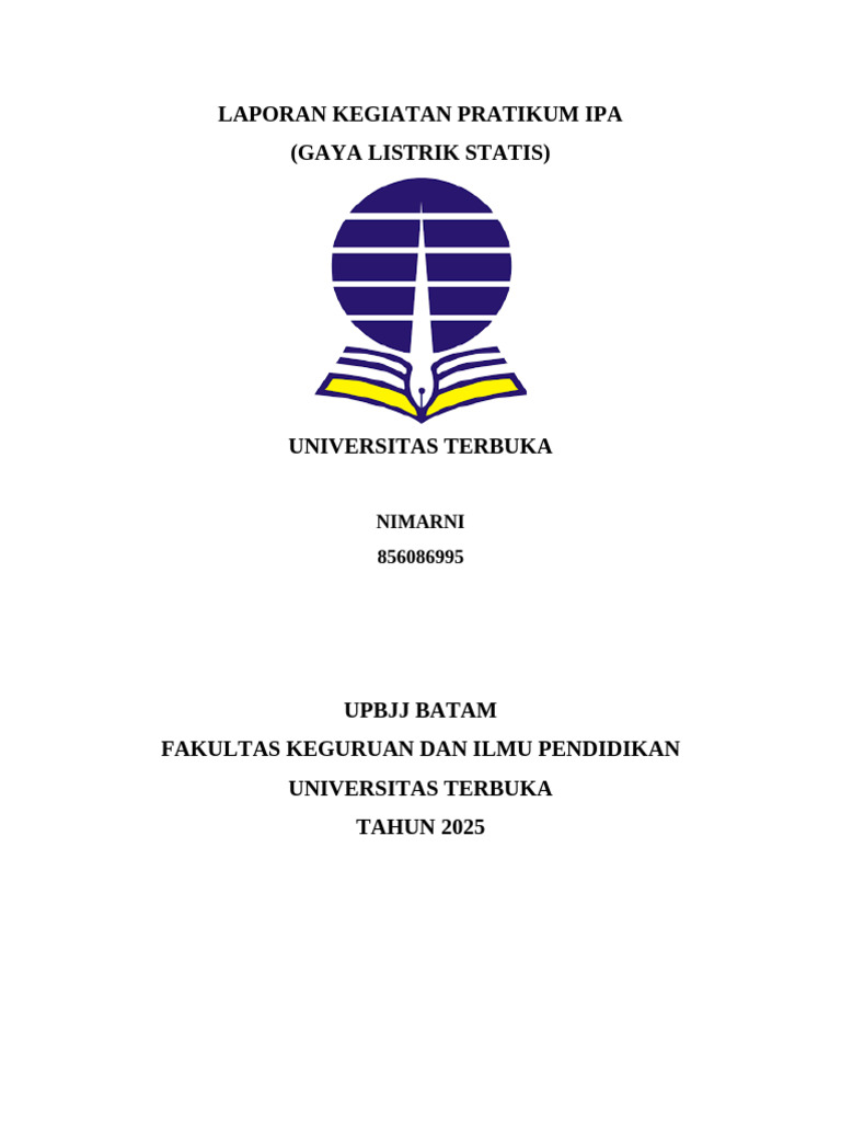 Praktikum 8, Gaya Listrik Statis | PDF