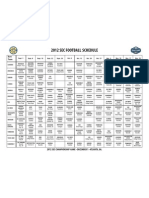 2012 SEC Football Schedule | PDF | Southeastern Conference | Florida ...