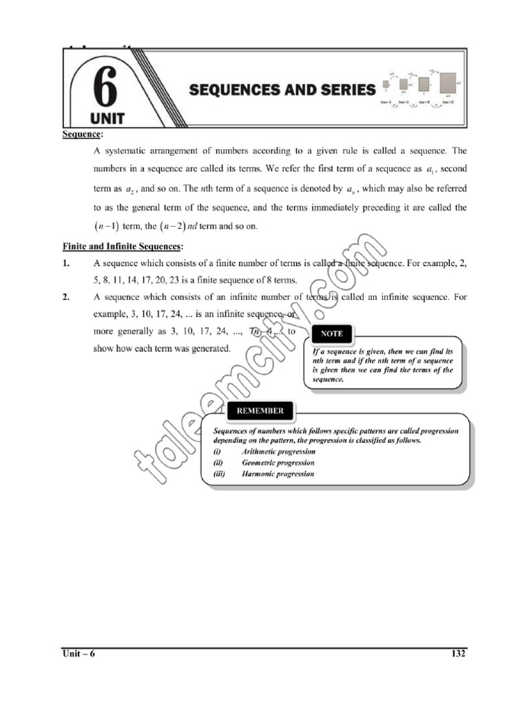 1st Year Math EX-6.1 Notes | PDF