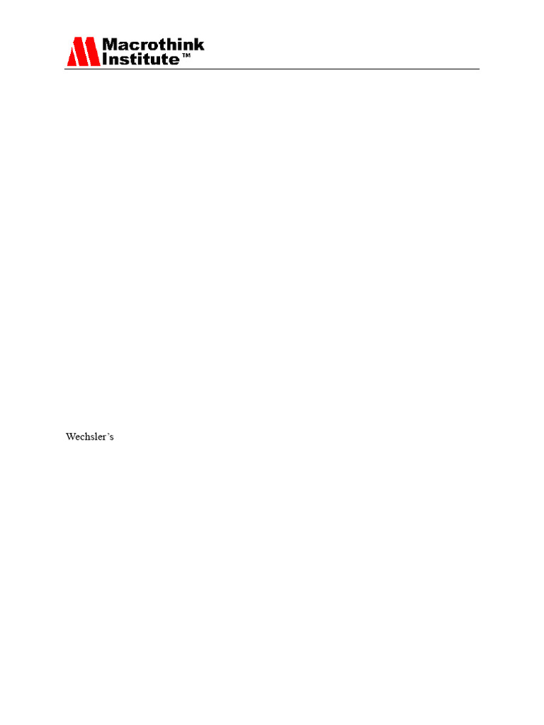 Music Therapy's Impact on Kids' Problem-Solving | PDF | Wechsler Adult ...