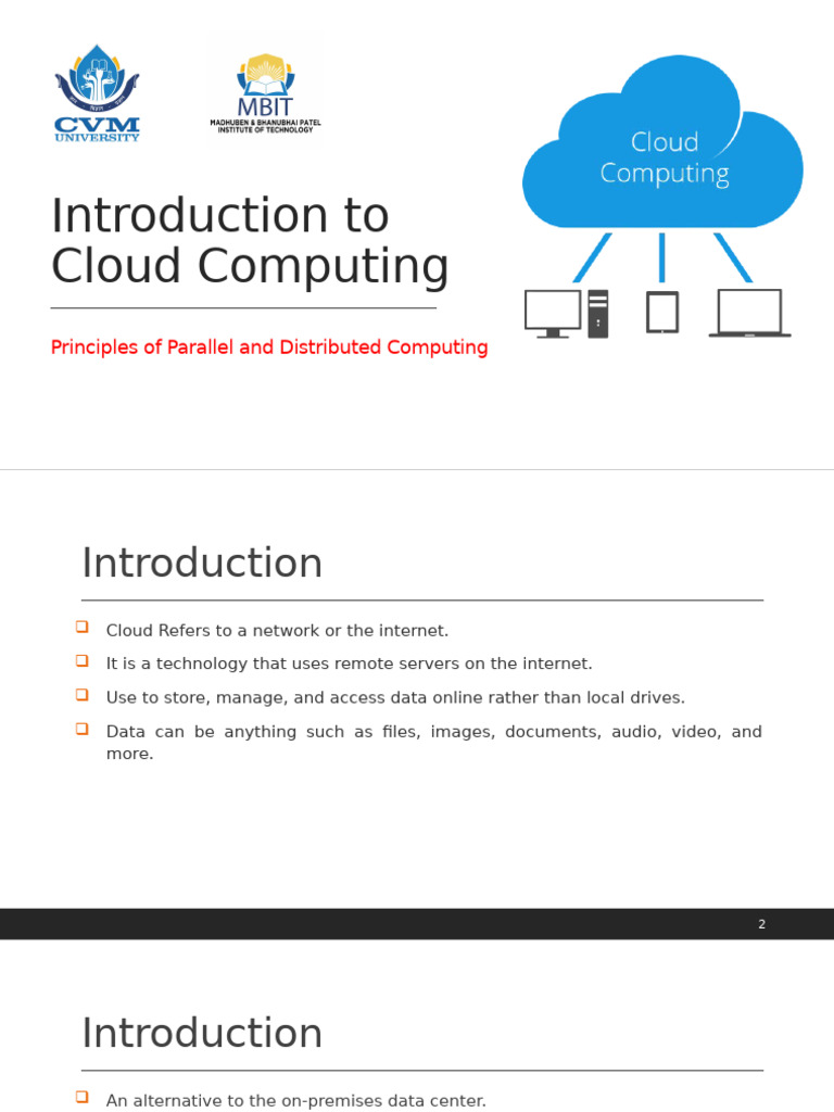 1. Principles of Parallel and Distributed Computing.pptx Edited | PDF | Parallel Computing ...