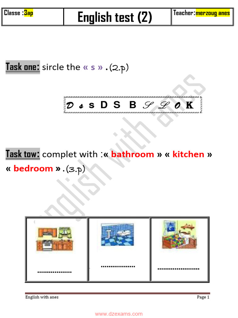 Dzexams 3ap 2 | PDF