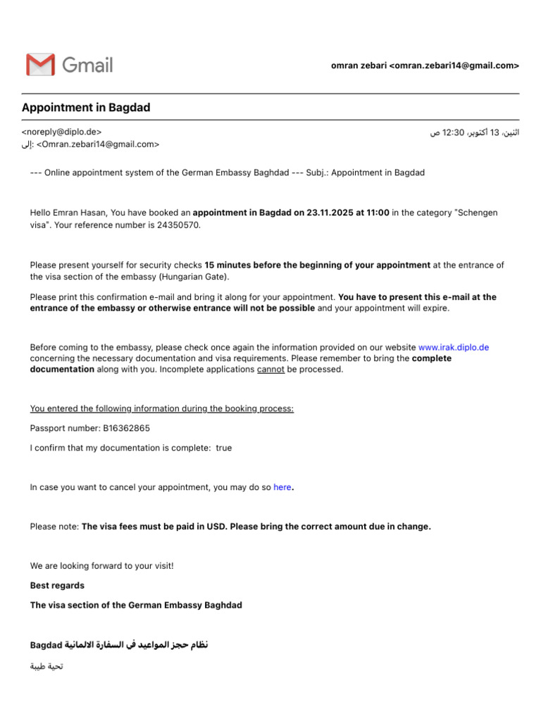 Appointment in Bagdad | PDF | Travel Visa | Globalization