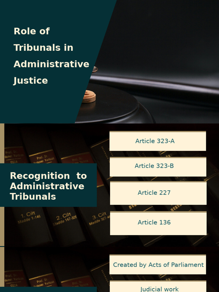 Role of Tribunals in Admin Justice | PDF | Tribunal | Courts