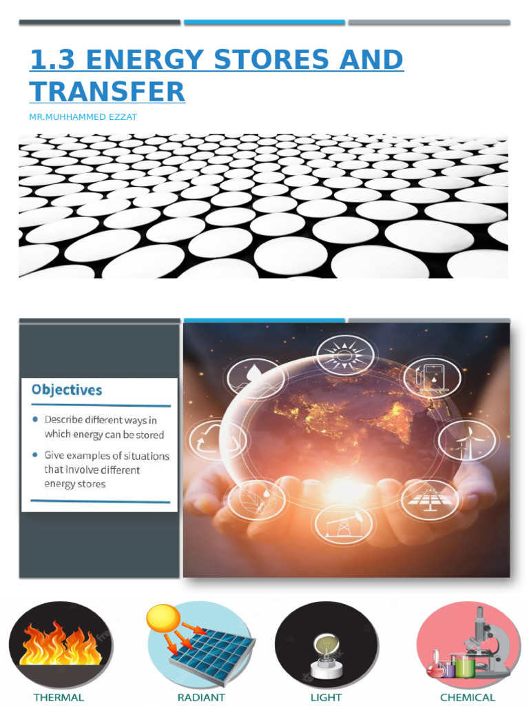 1.3 Energy Stores and Transfer | PDF