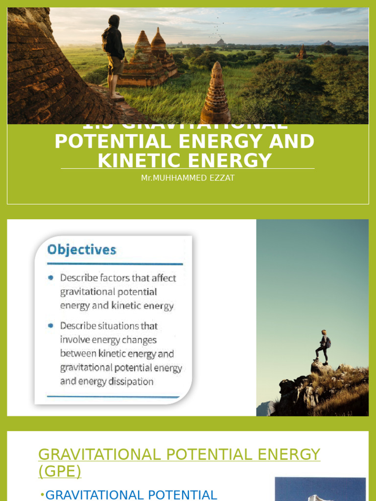 1.5 GRAVITATIONAL POTENTIAL ENERGY AND KINETIC ENERGY | PDF