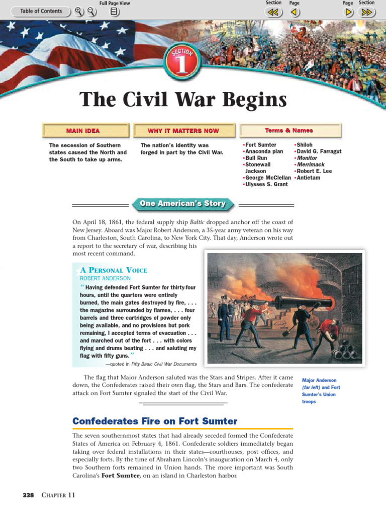 Key Events and Figures of the Civil War | PDF | Confederate States Of ...