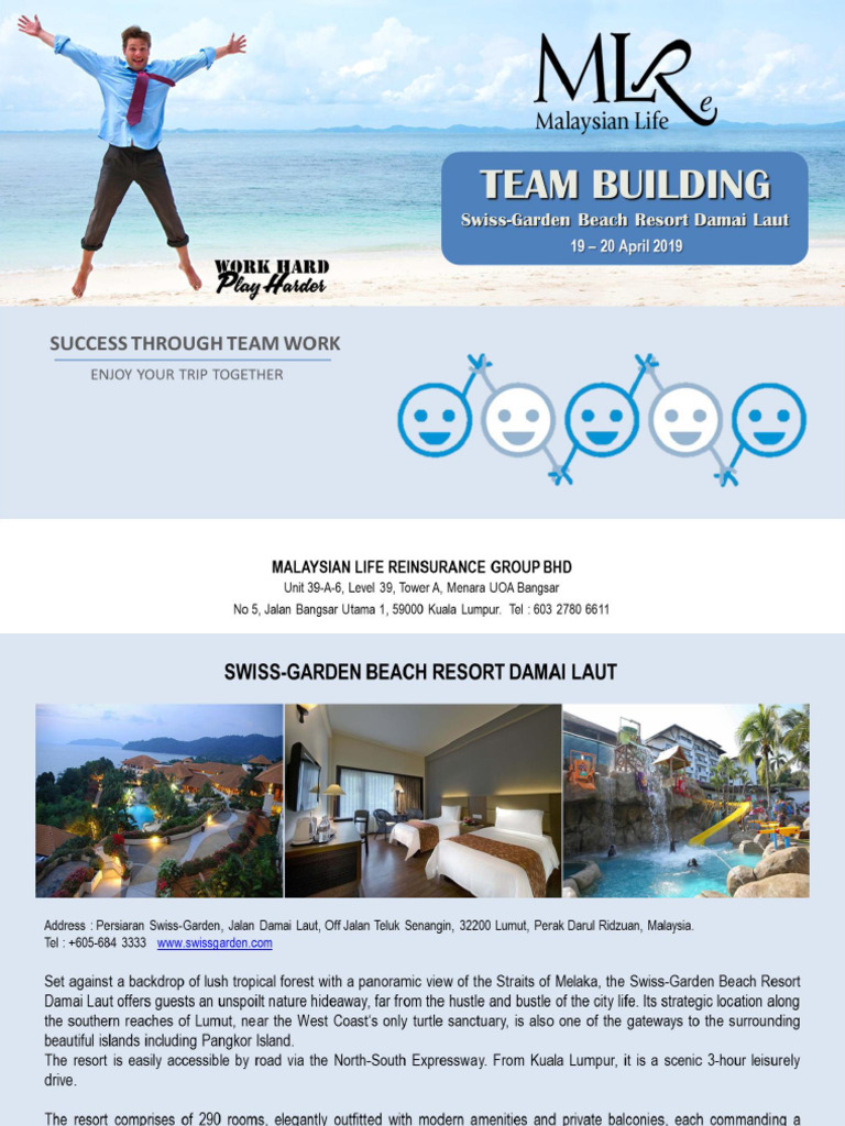MLRe Team Building Itinerary 2019 | PDF