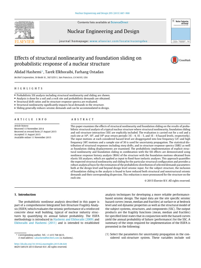 Probabilistic Analysis of Nuclear Structures | PDF | Strength Of ...
