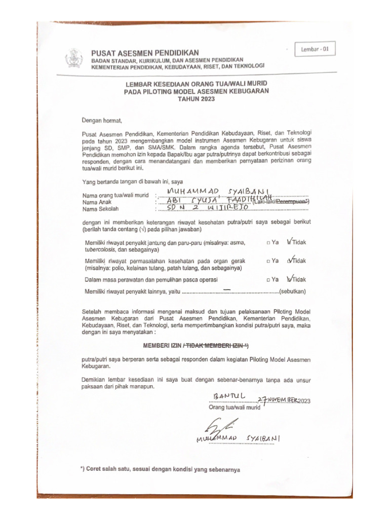 Pusat Asesmen Pendidikan Abi Syuja | PDF