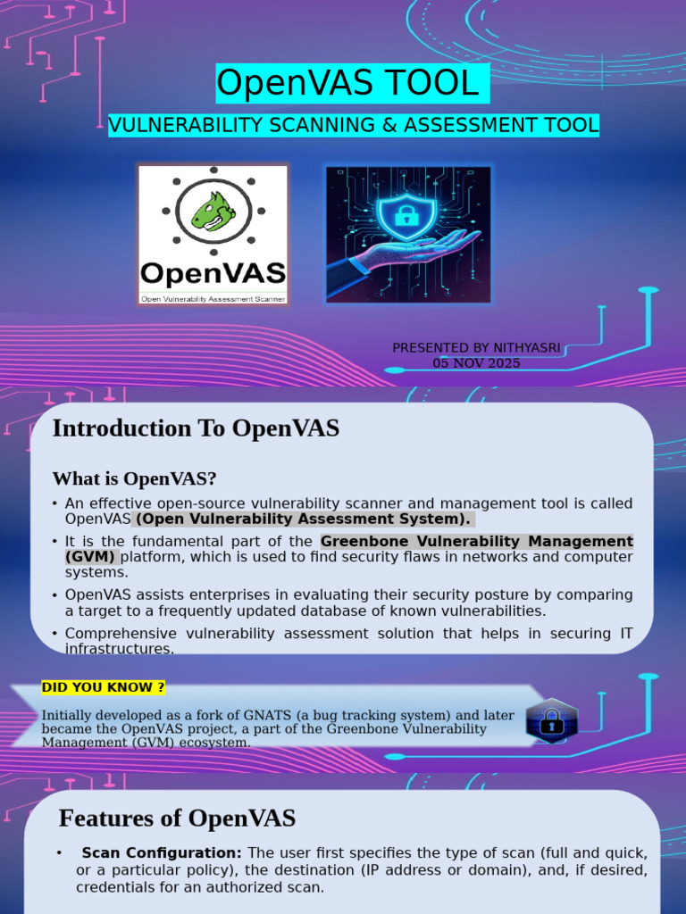PPT OpenVAS | PDF | Security | Computer Security