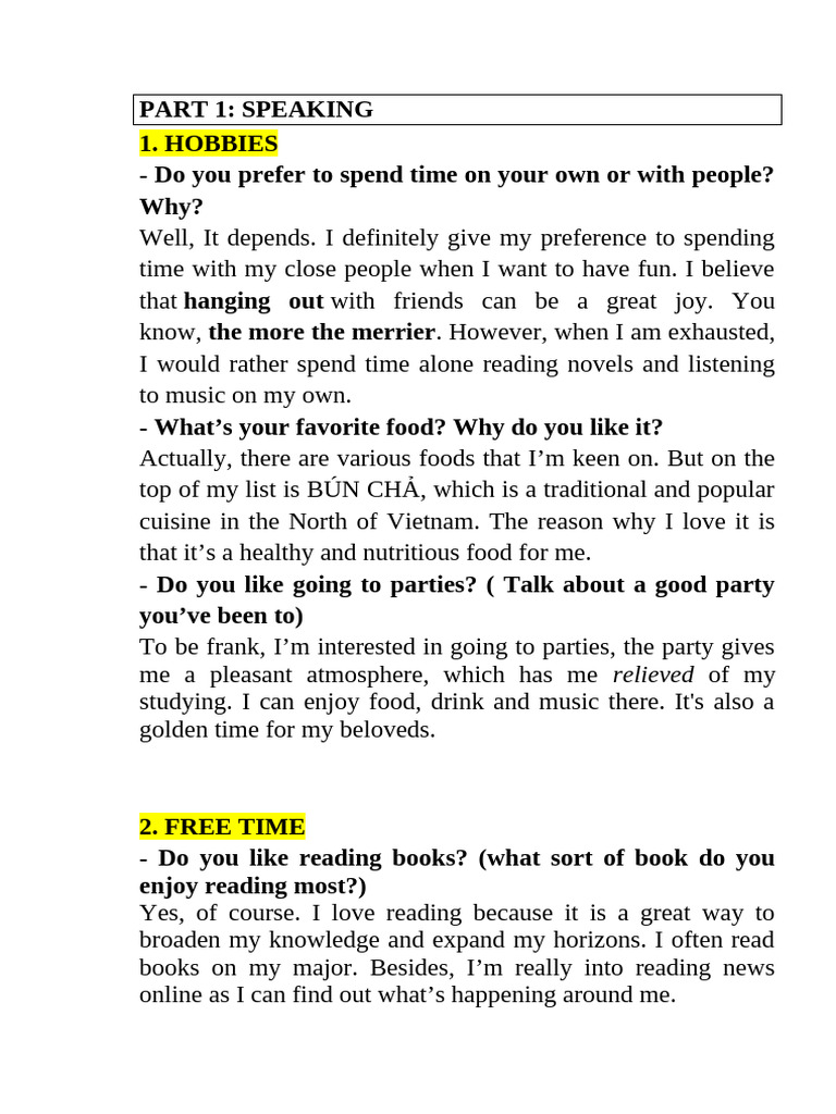 Speaking C1 | PDF | Educational Technology | Family