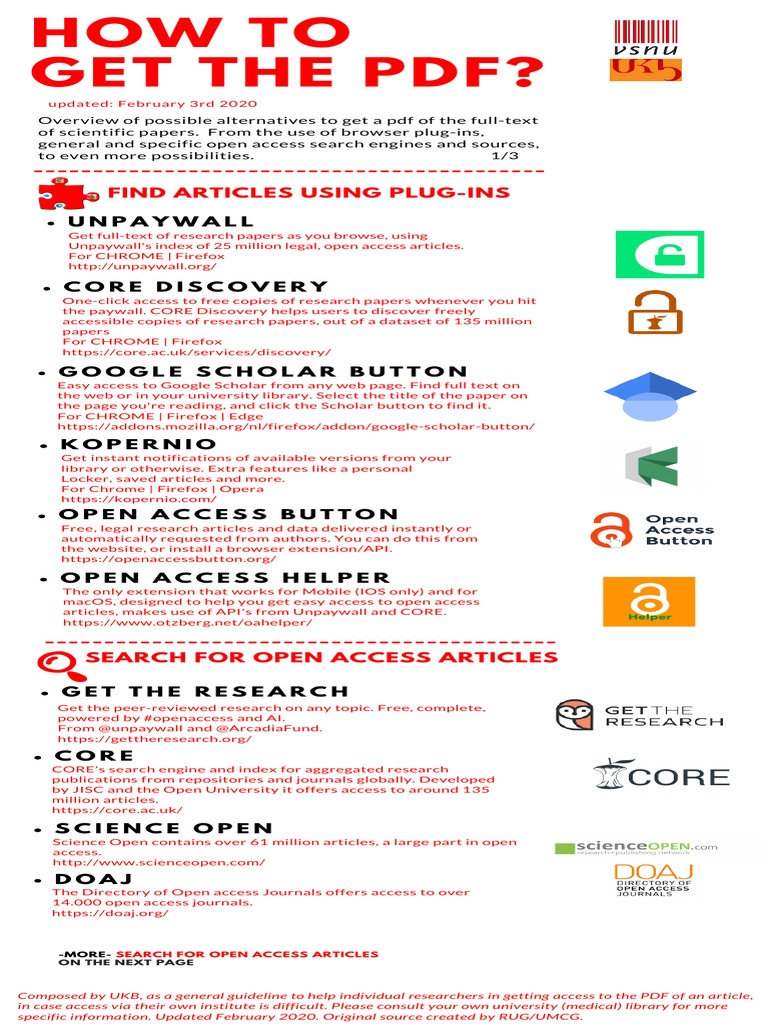 Accessing Open Access Research PDFs | PDF | Open Access | Scholarly ...