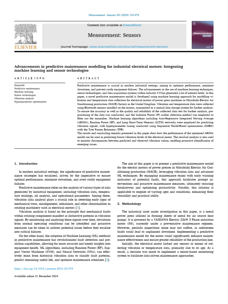 26 - Advancements in Predictive Maintenance Modelling For Industrial ...